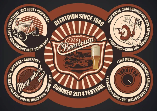 Set of customizable CAMP labels Stock Vector Image by ©vonDuck #157581098