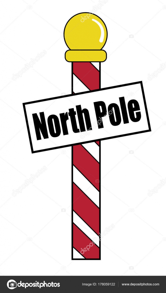 North Pole Sign Vector