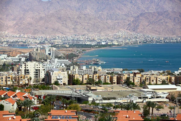 Panoramic aerial view on Eilat , Israel — Stock Photo © leonidp #160796530