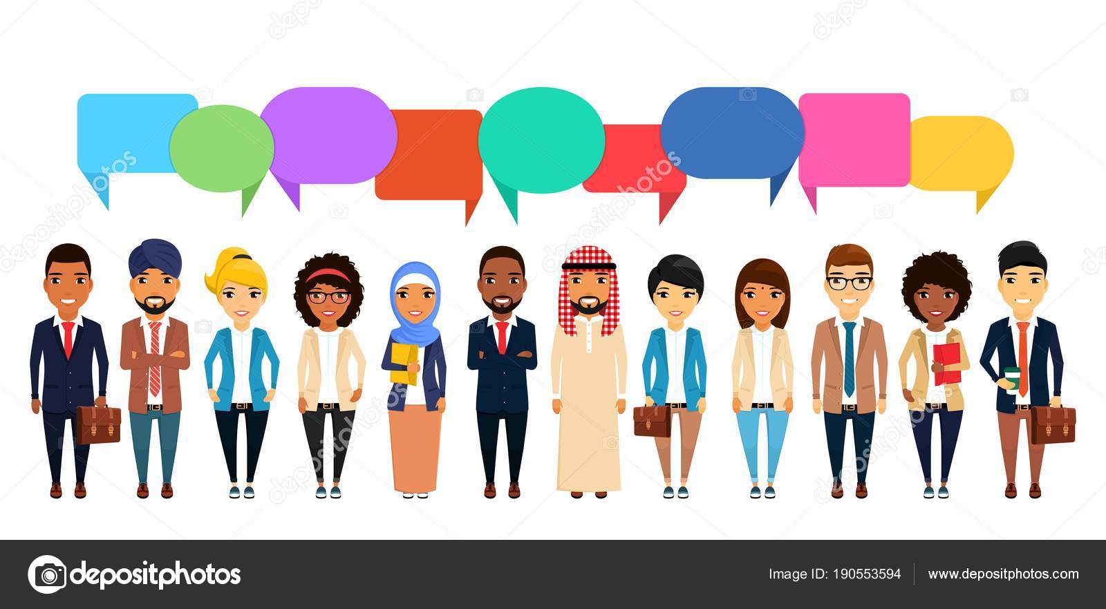 Large Group Of People Cartoon