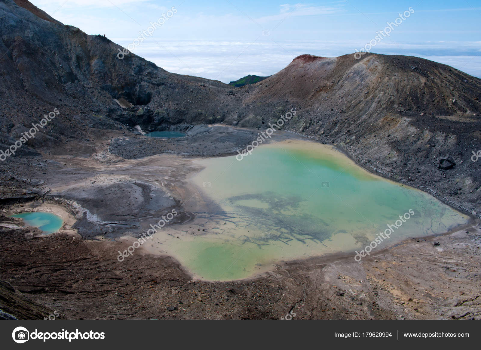 Ebeko Volcano Paramushir Island Kuril Islands Russia ⬇ Stock Photo ...