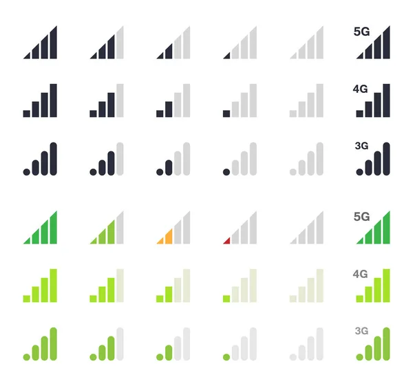 131 Signal strength indicator icons Vector Images | Depositphotos
