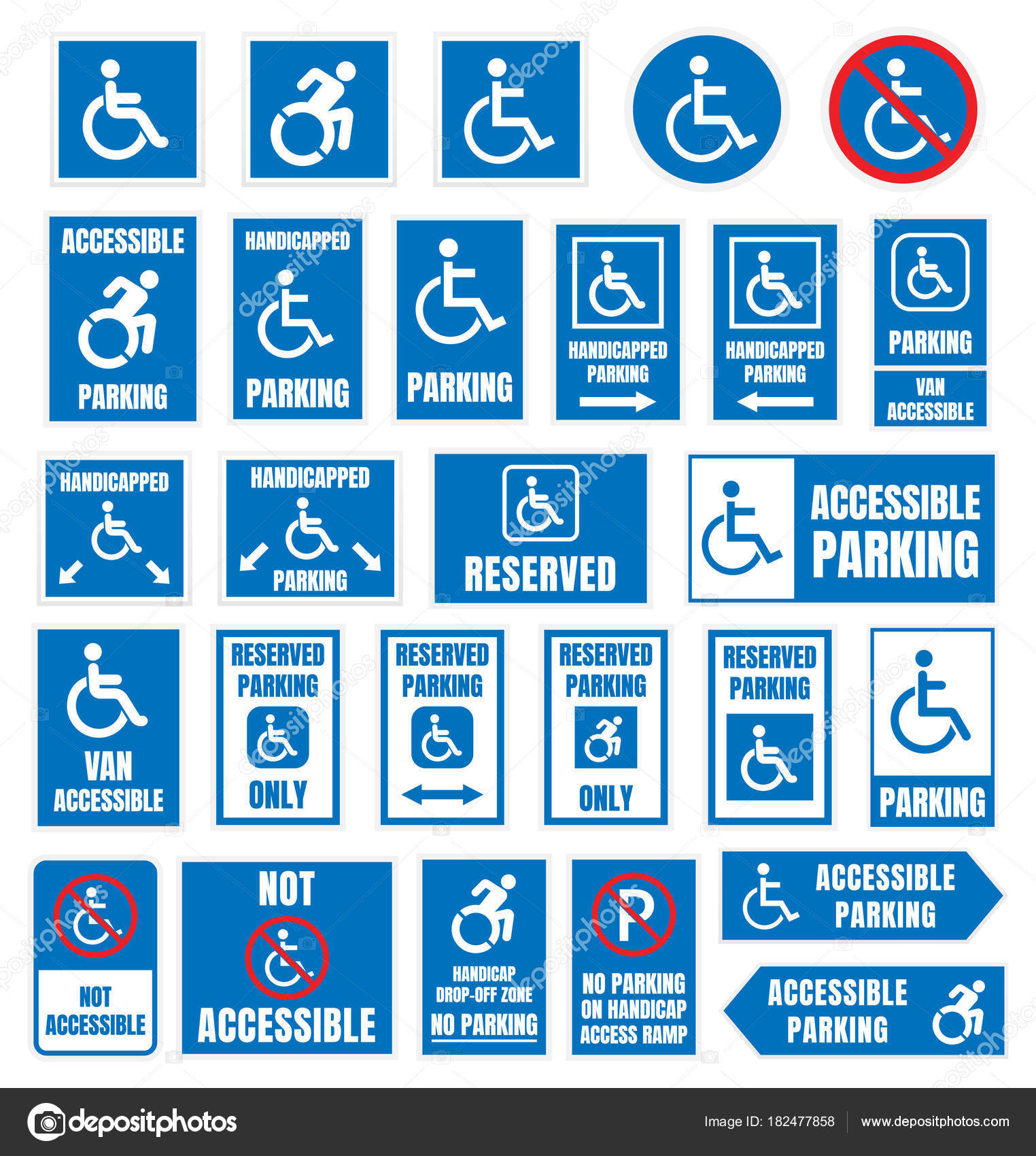 Disabled Signs Symbols