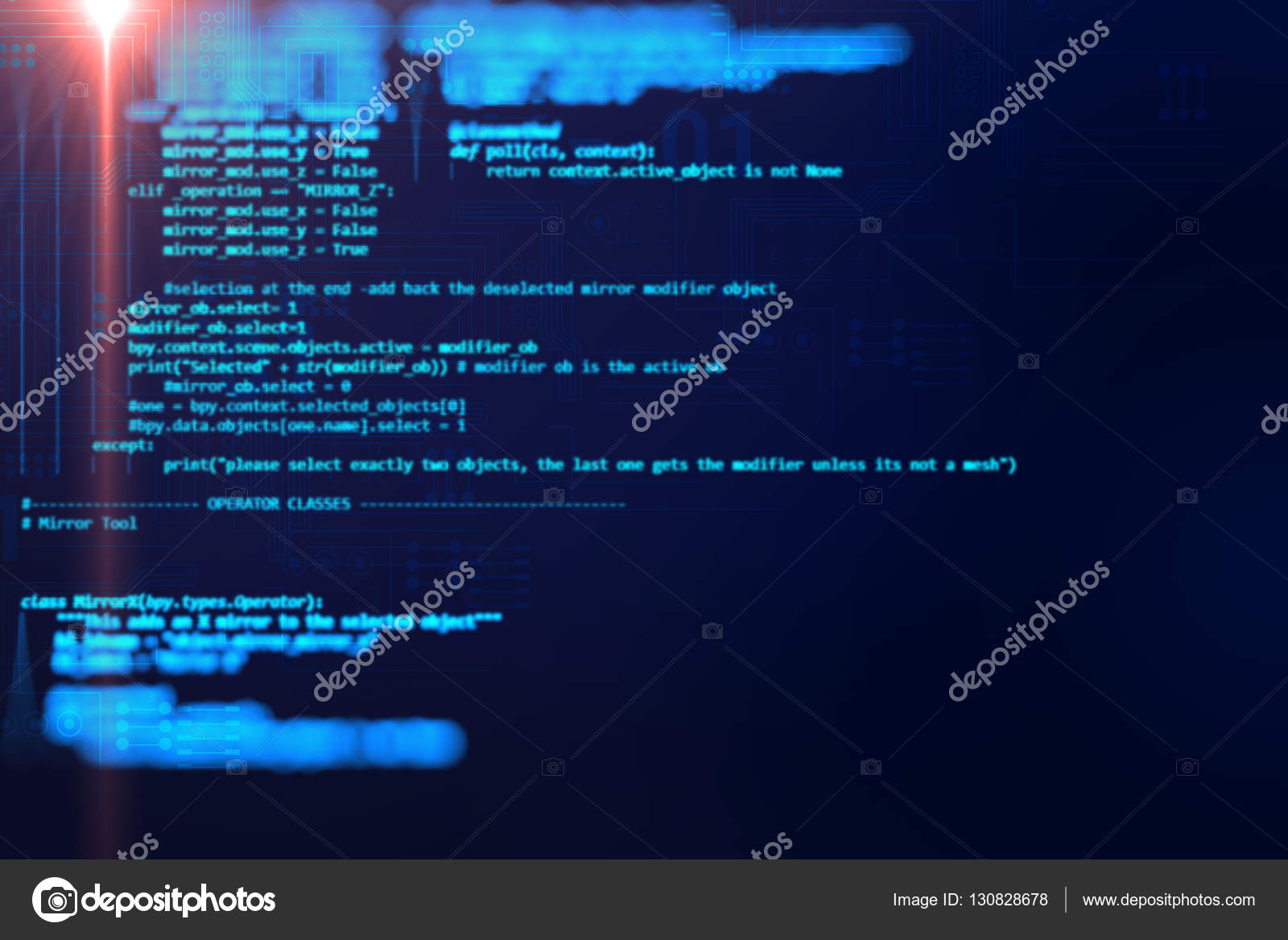 Programming code abstract technology background of software deve ...