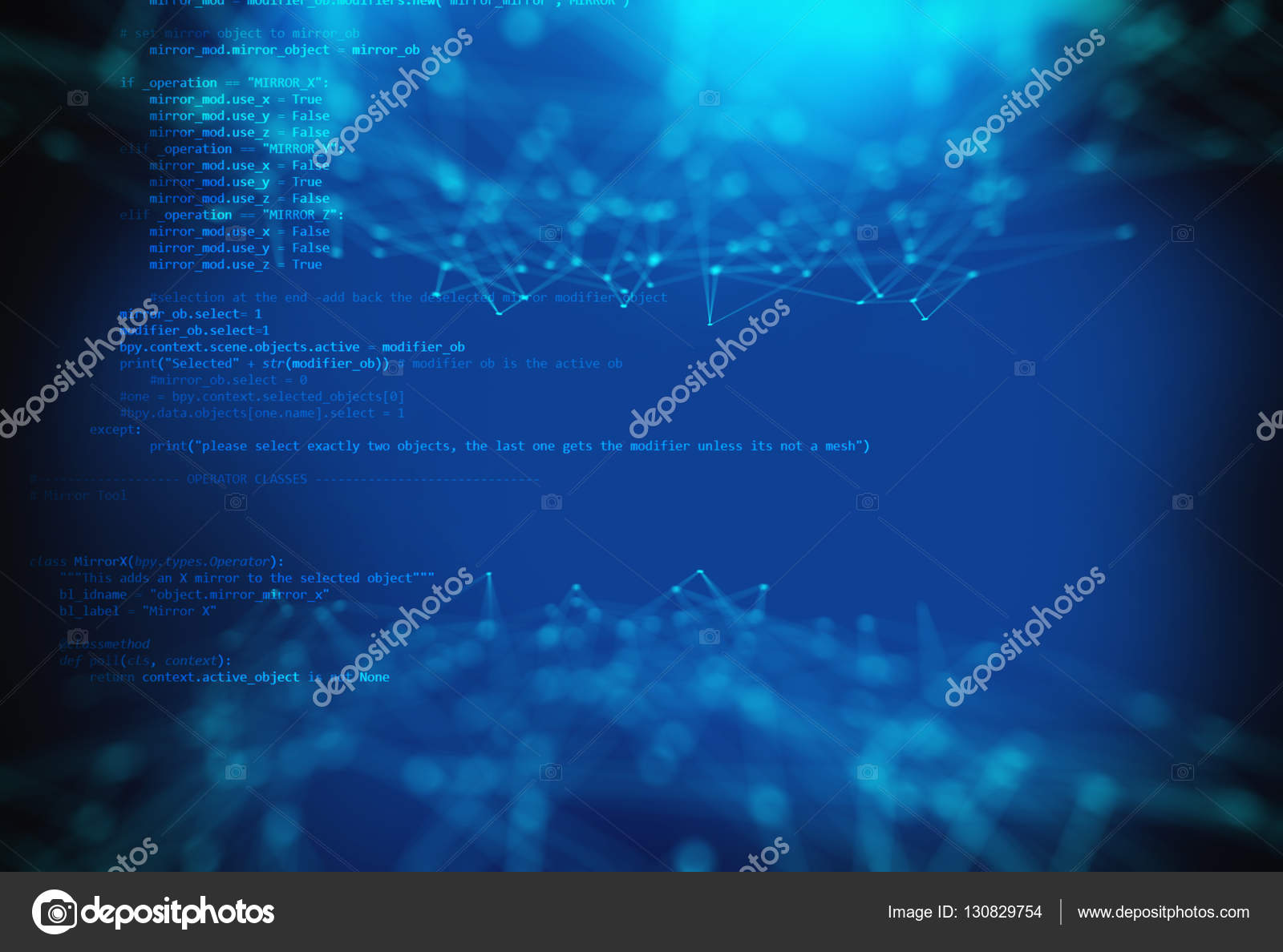 Programming code abstract technology background of software deve Stock ...