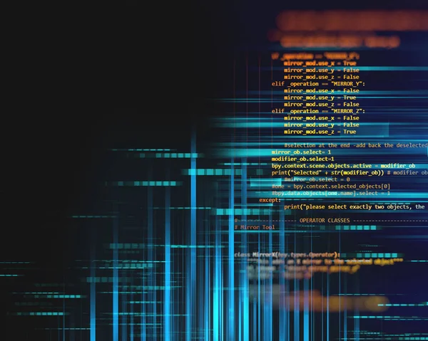 Programming code abstract technology background of software deve — Stock Photo © monsit #195207966