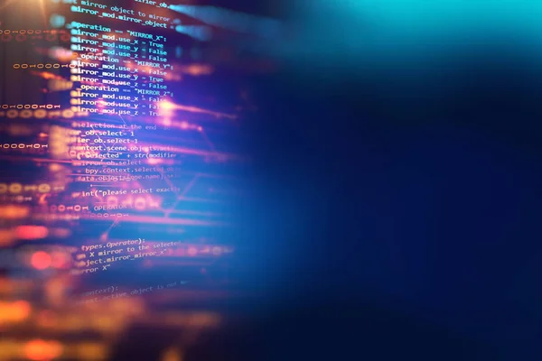 Programming code abstract technology background of software deve ...