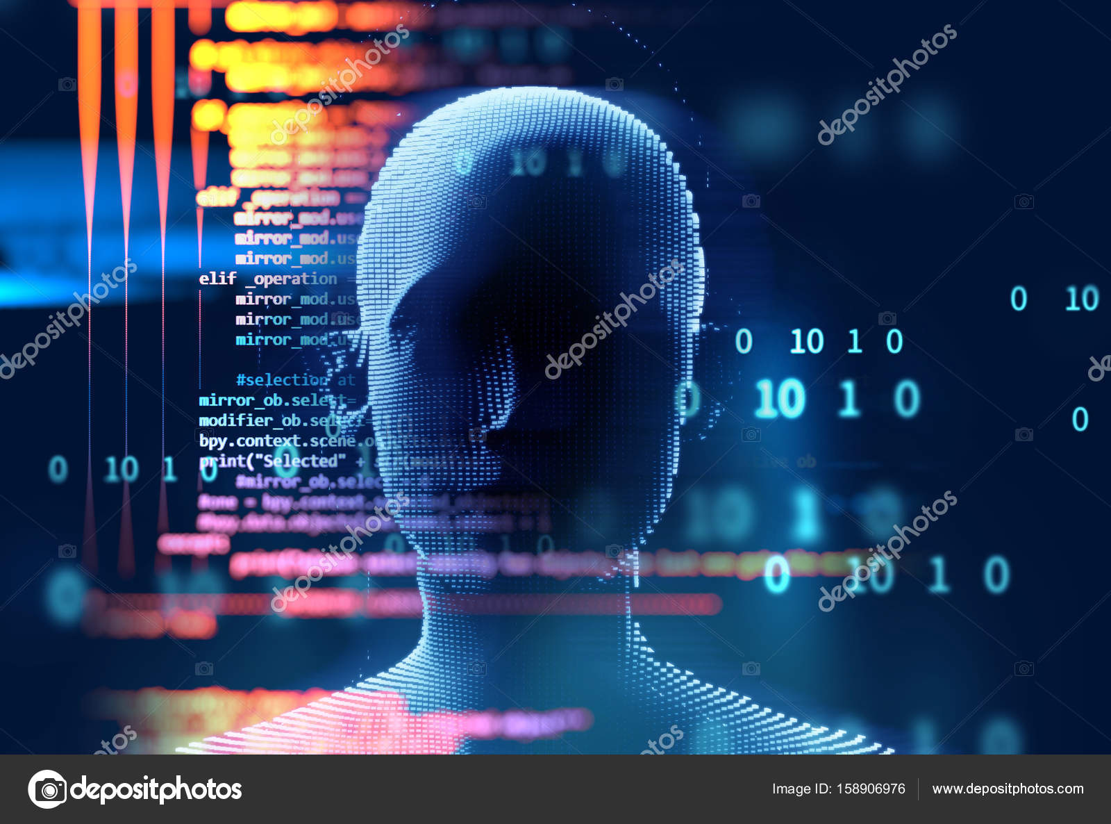 Programmering code technologie abstracte achtergrond van software-ONTW ...