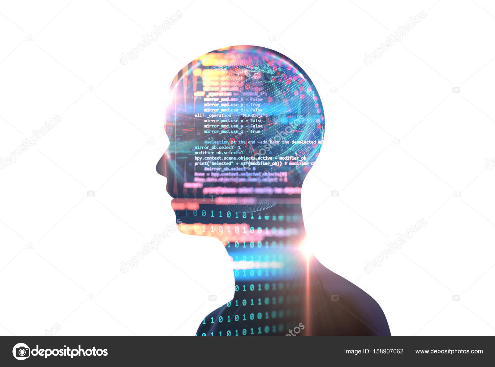 Programming code abstract technology background of software deve Stock ...