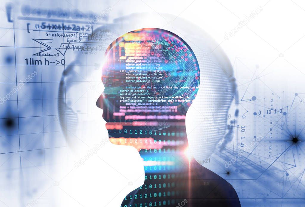 Programming code abstract technology background of software deve ...