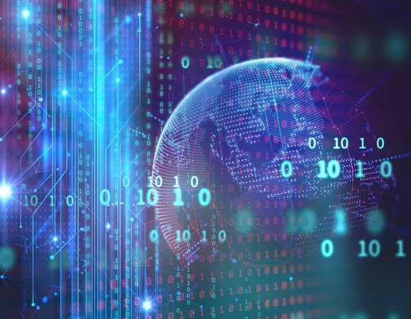 Earth Futuristic Technology Abstract Background Illustratio Stock Photo ...