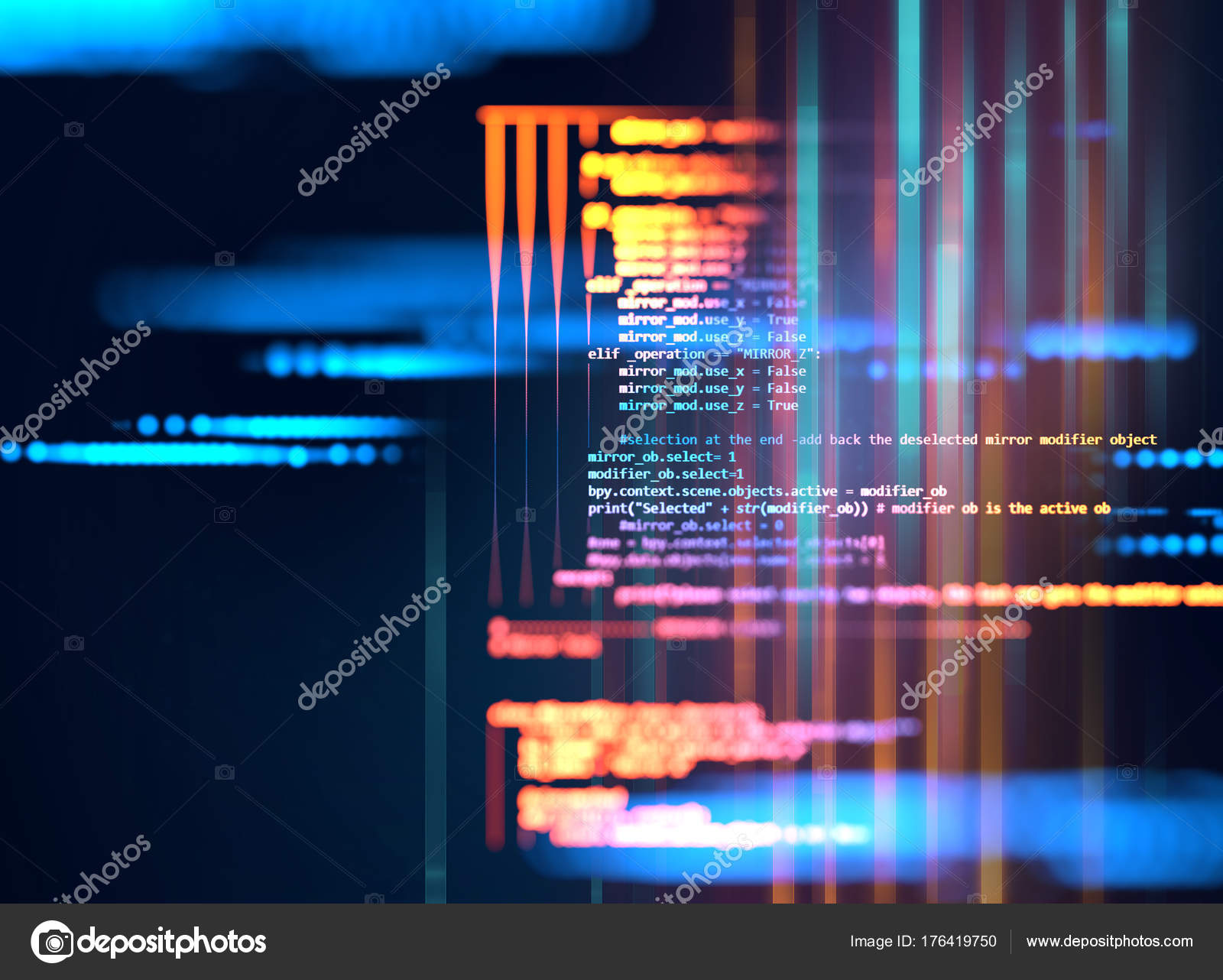 Programmiercode abstrakte Technologie Hintergrund der Software ...