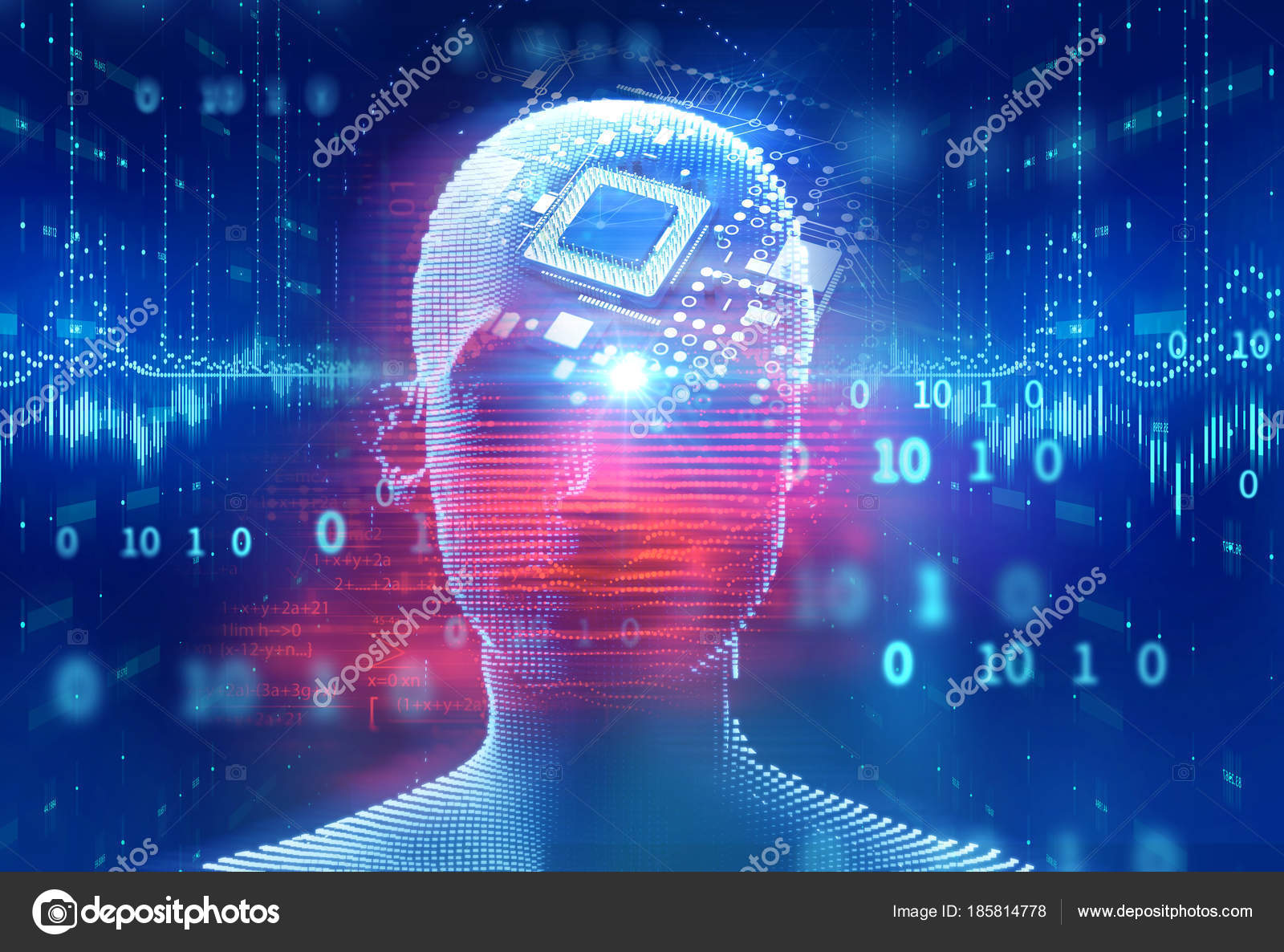 Digital human and computer cpu 3d illustration Stock Photo by ©monsit ...