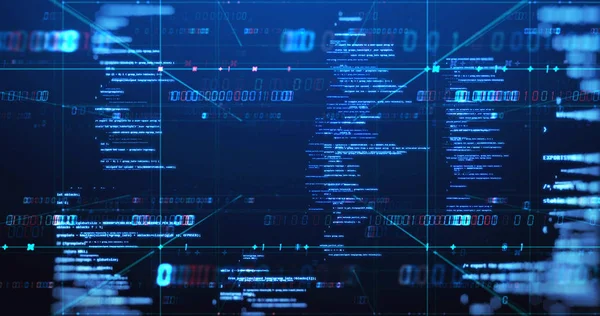 3d rendering of skull on technology background — Stock Photo © monsit ...