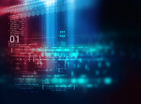 Programming code abstract technology background of software deve ...