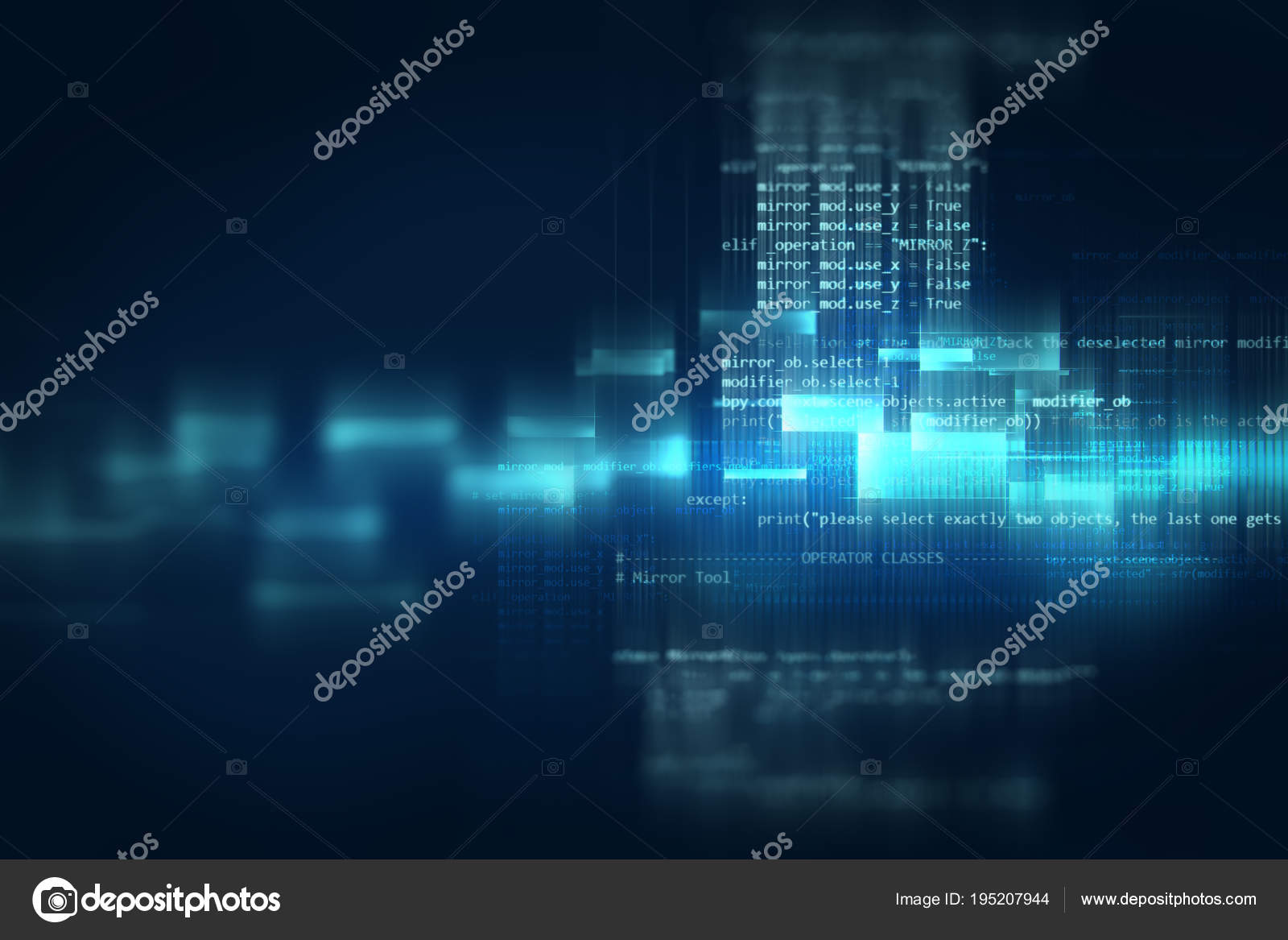 Programming code abstract technology background of software deve Stock ...