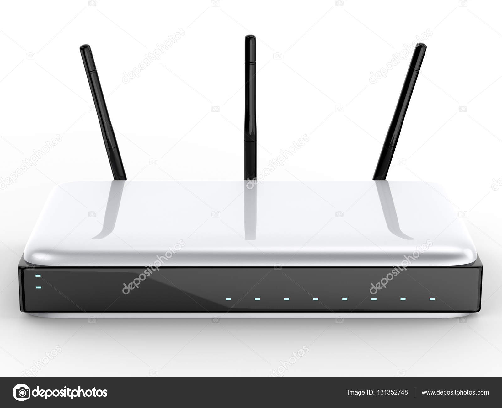 White router on white background — Stock Photo © phonlamai #131352748