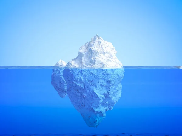 Iceberg floating side view — Stock Photo © phonlamai #131353242