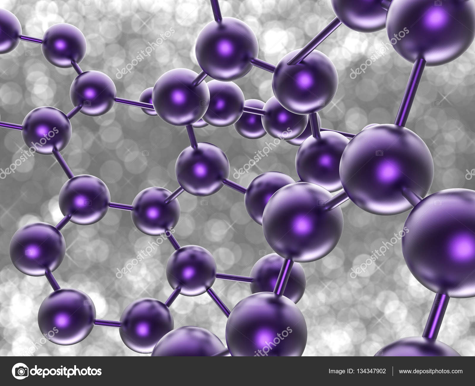 Purple molecule structure Stock Photo by ©phonlamai 134347902