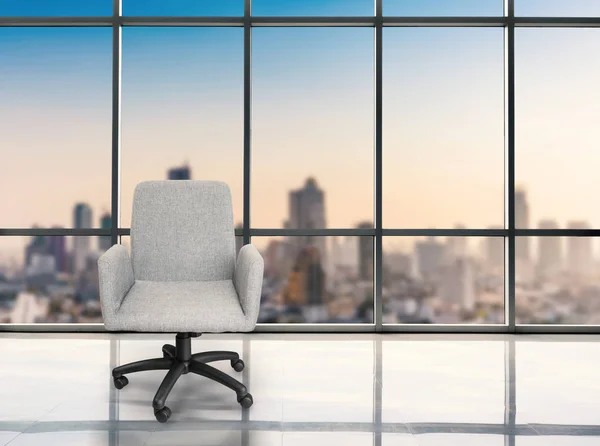 Fabric office chair with cityscape background Stock Photo by ©phonlamai ...