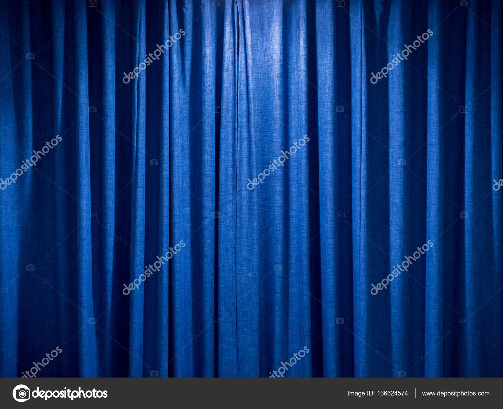 Blue curtain background — Stock Photo © phonlamai #136624574