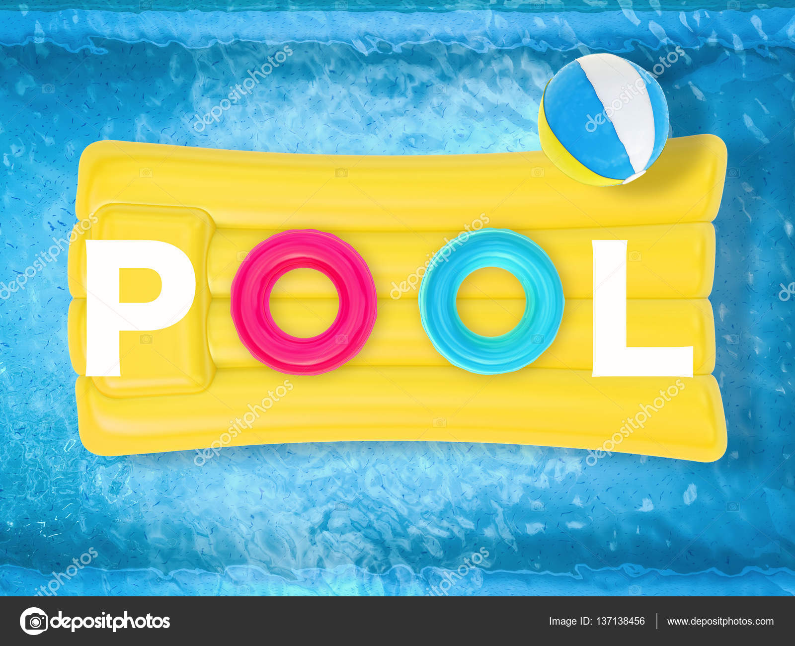 Pool letter on inflatable raft Stock Photo by ©phonlamai 137138456