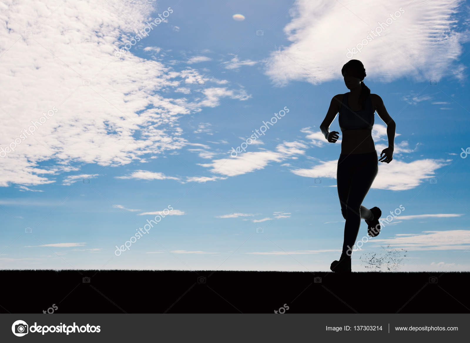 Female Runner Silhouette