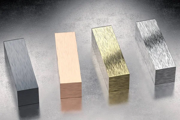 Multi color metal blocks Stock Photo by ©phonlamai 136629204