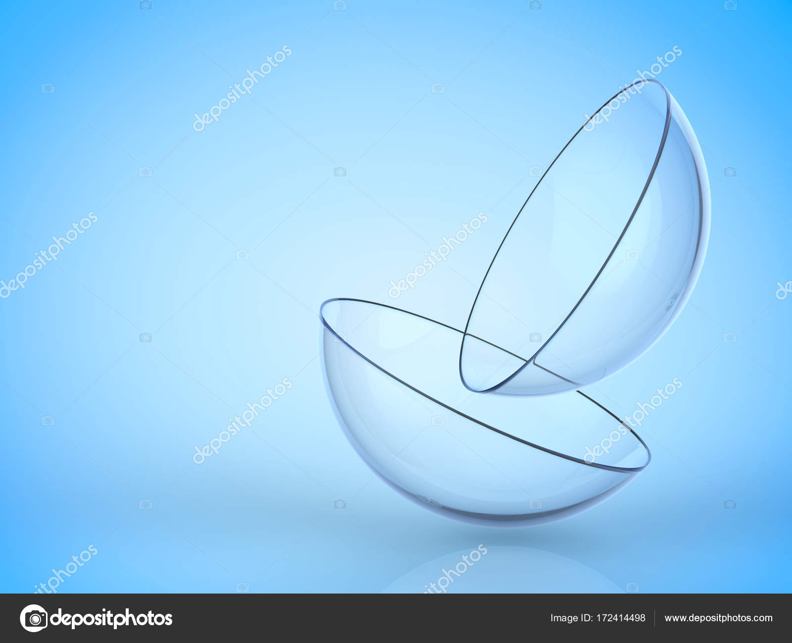 Two pieces of contact lens Stock Photo by ©phonlamai 172414498