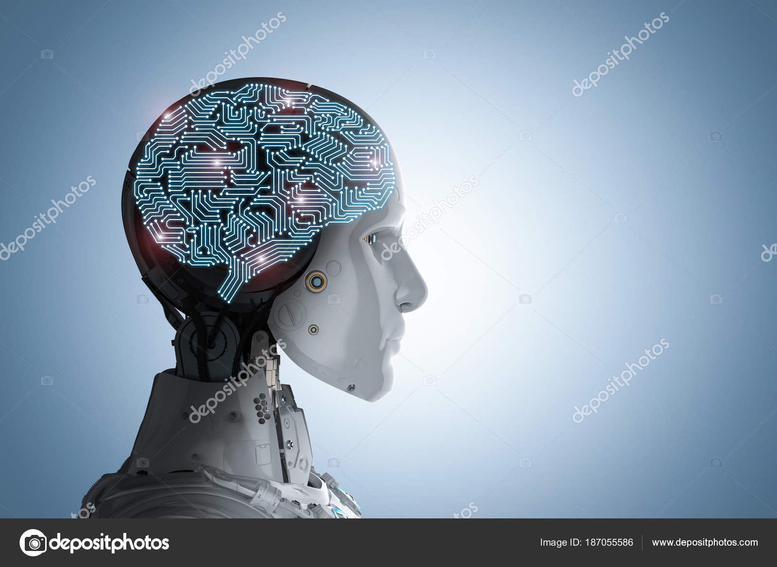 Robot ai brain Stock Photo by ©phonlamai 187055586