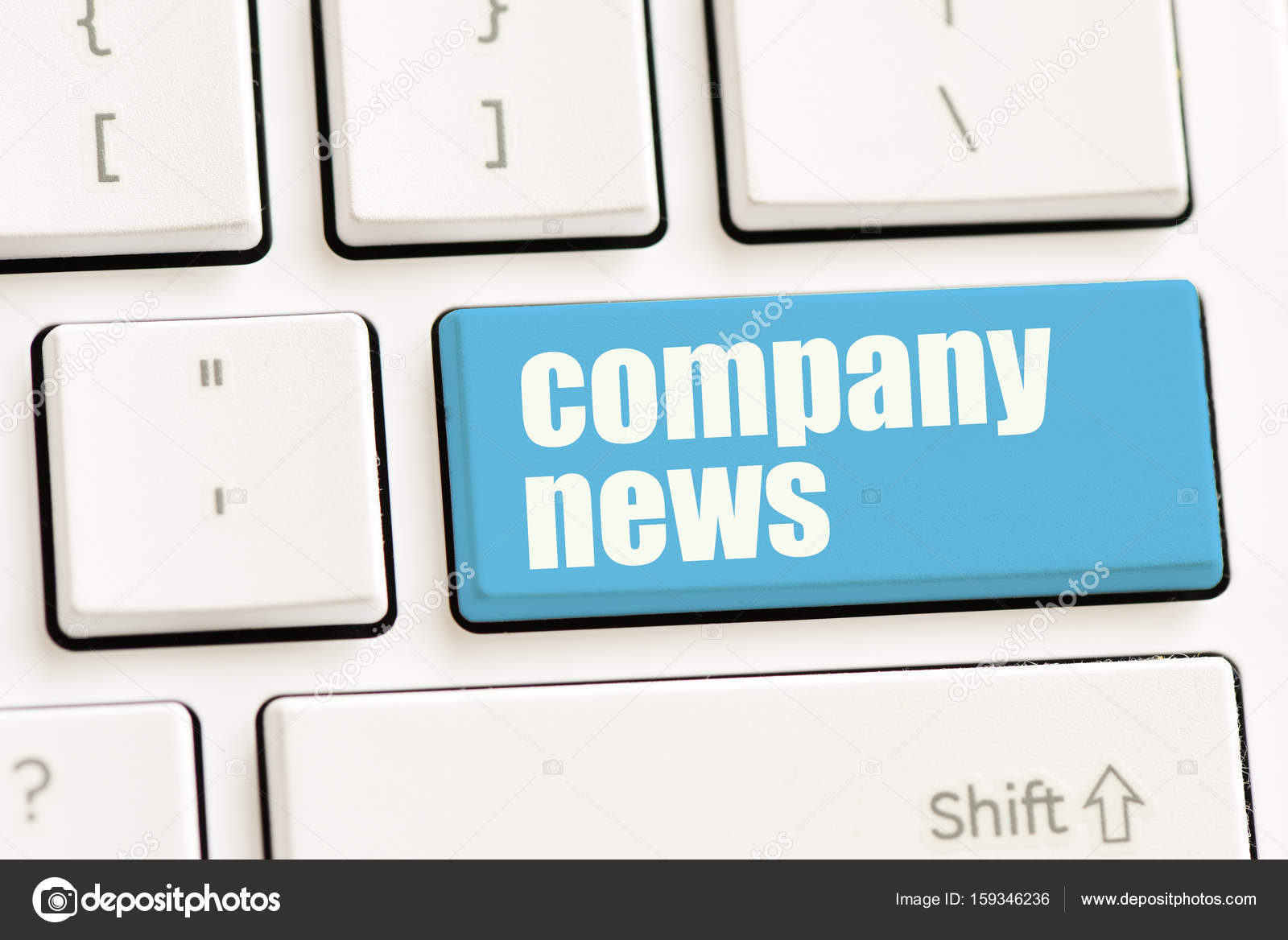 Computer keyboard with blue button — Stock Photo © roobcio #159346236