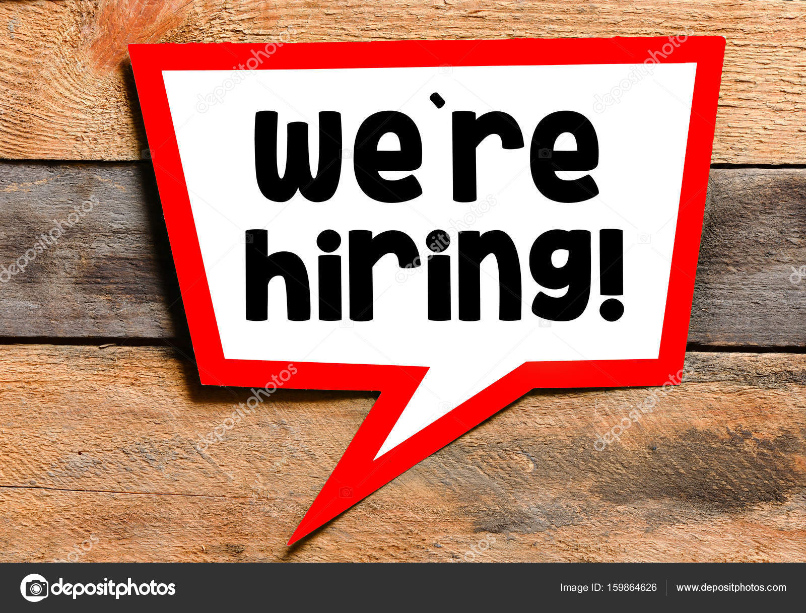 We re hiring sign Stock Photo by ©roobcio 159864626