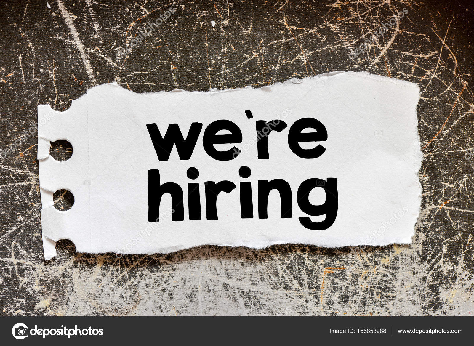 Hiring Writing Sheet Paper Stock Photo by ©roobcio 166853288