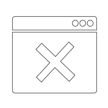 Window operating system error warning. Vector sign Stock Vector Image by ©Arybickii #325097060