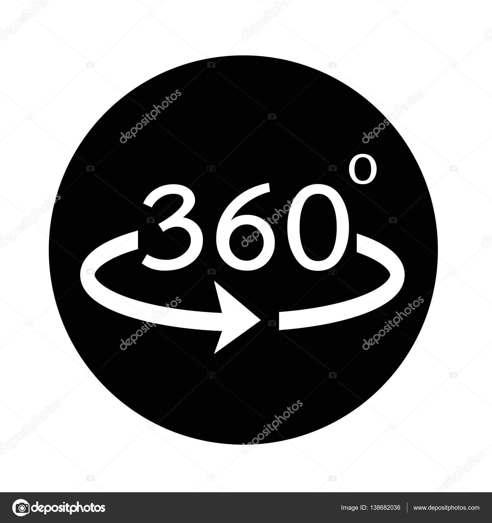Angle 360 degrees icon Stock Vector Image by ©porjai #138682036