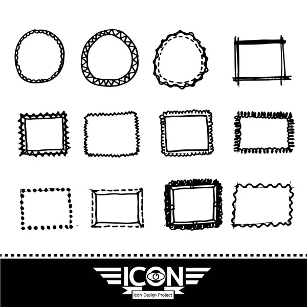 Hand draw frame icons Stock Vector Image by ©porjai #117643916