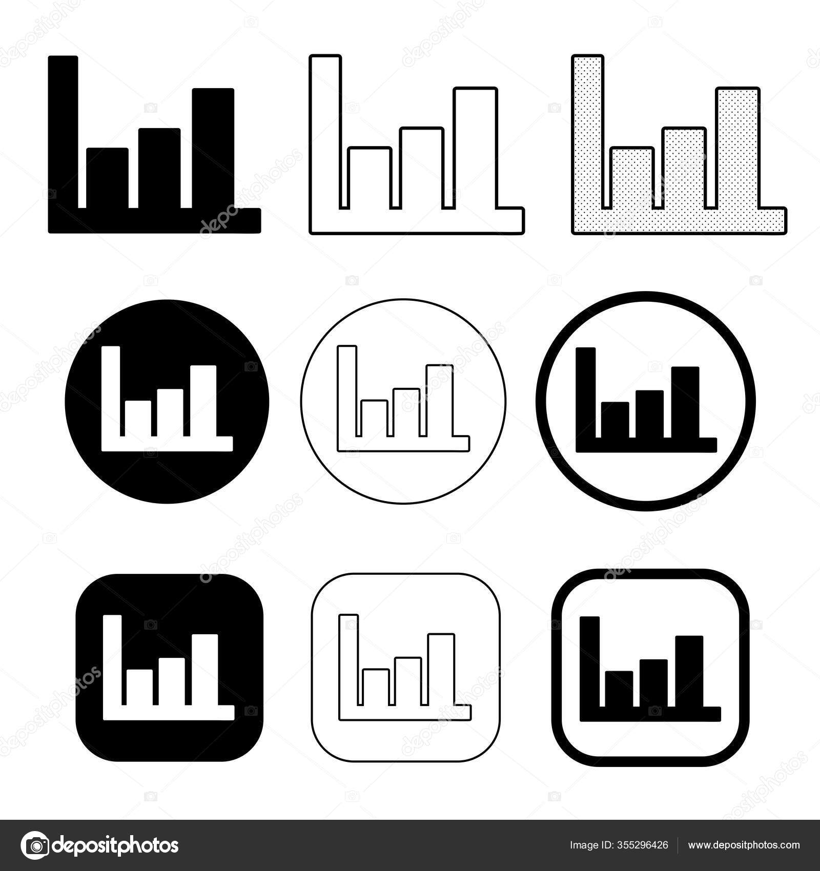 Simple Graph Chart Icon Sign Design — Stock Vector © porjai #355296426