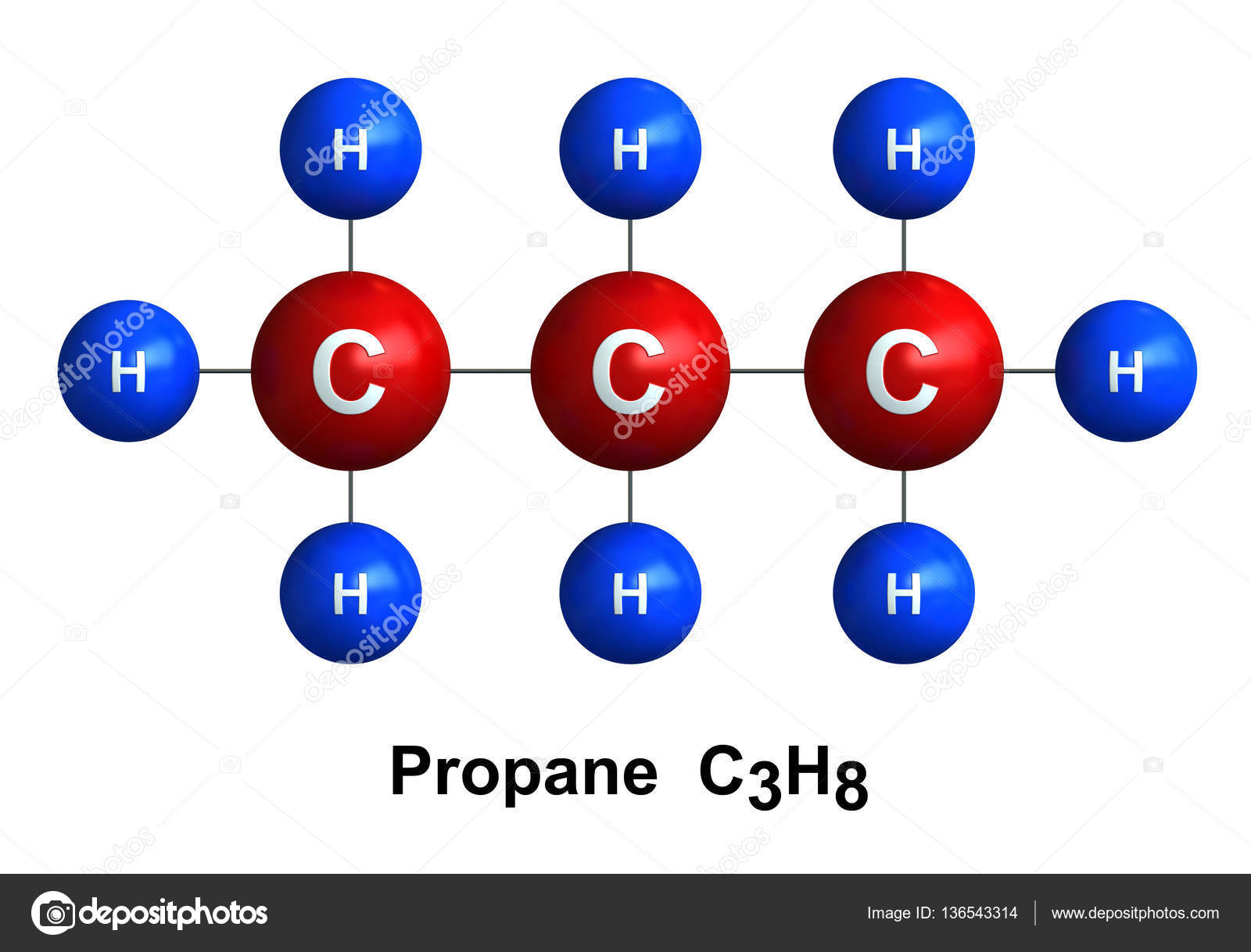 Formula Estructural Del Propano