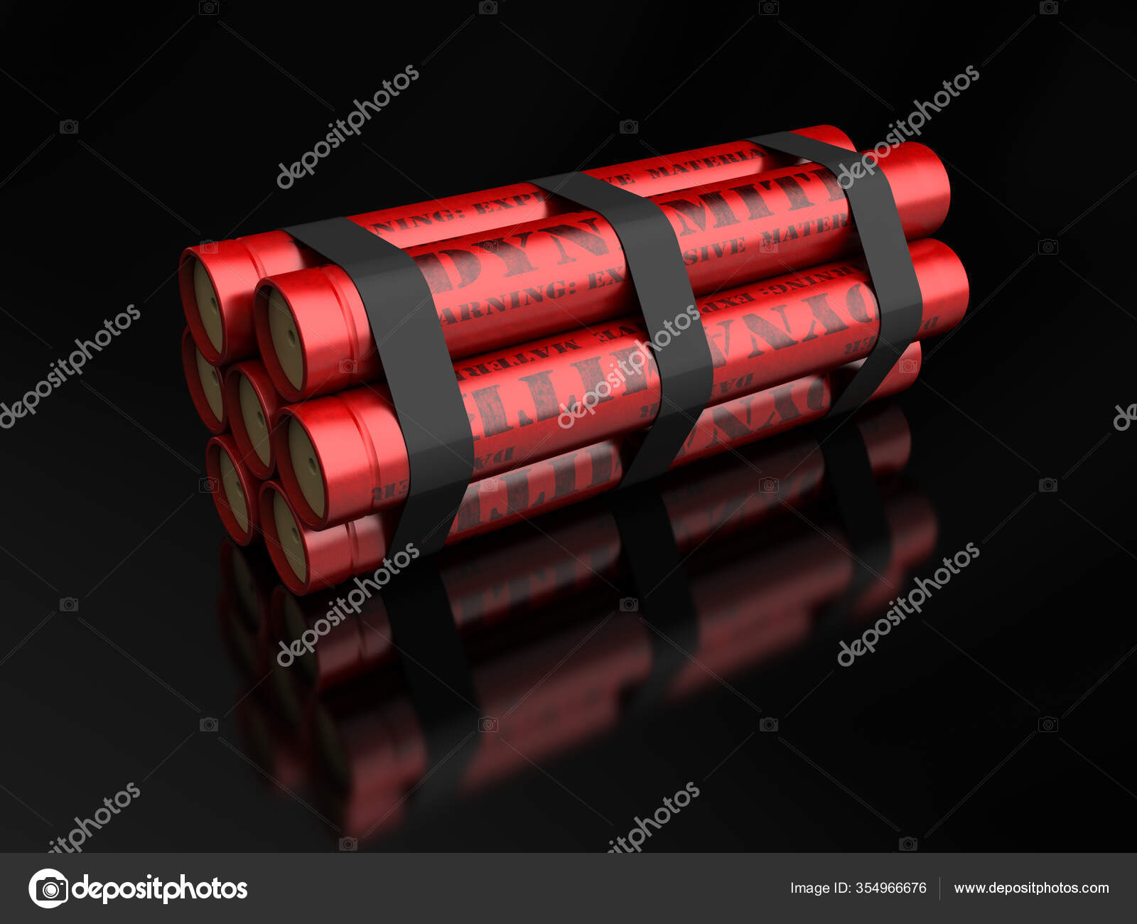 Render Dynamite Sticks Black Background Stock Photo by ©oorka5 354966676