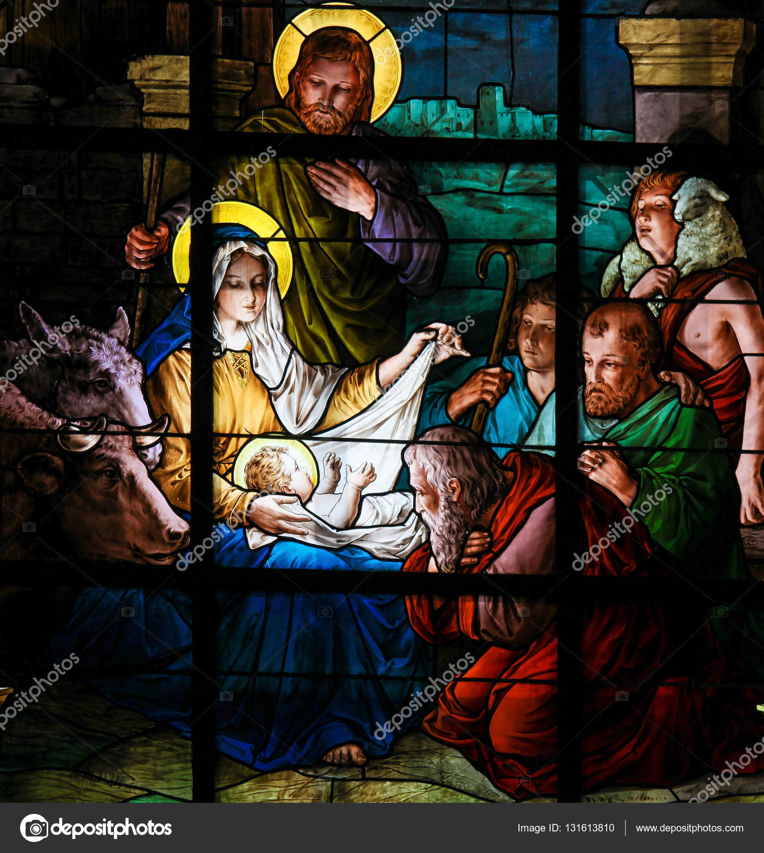Nativity Stained Glass