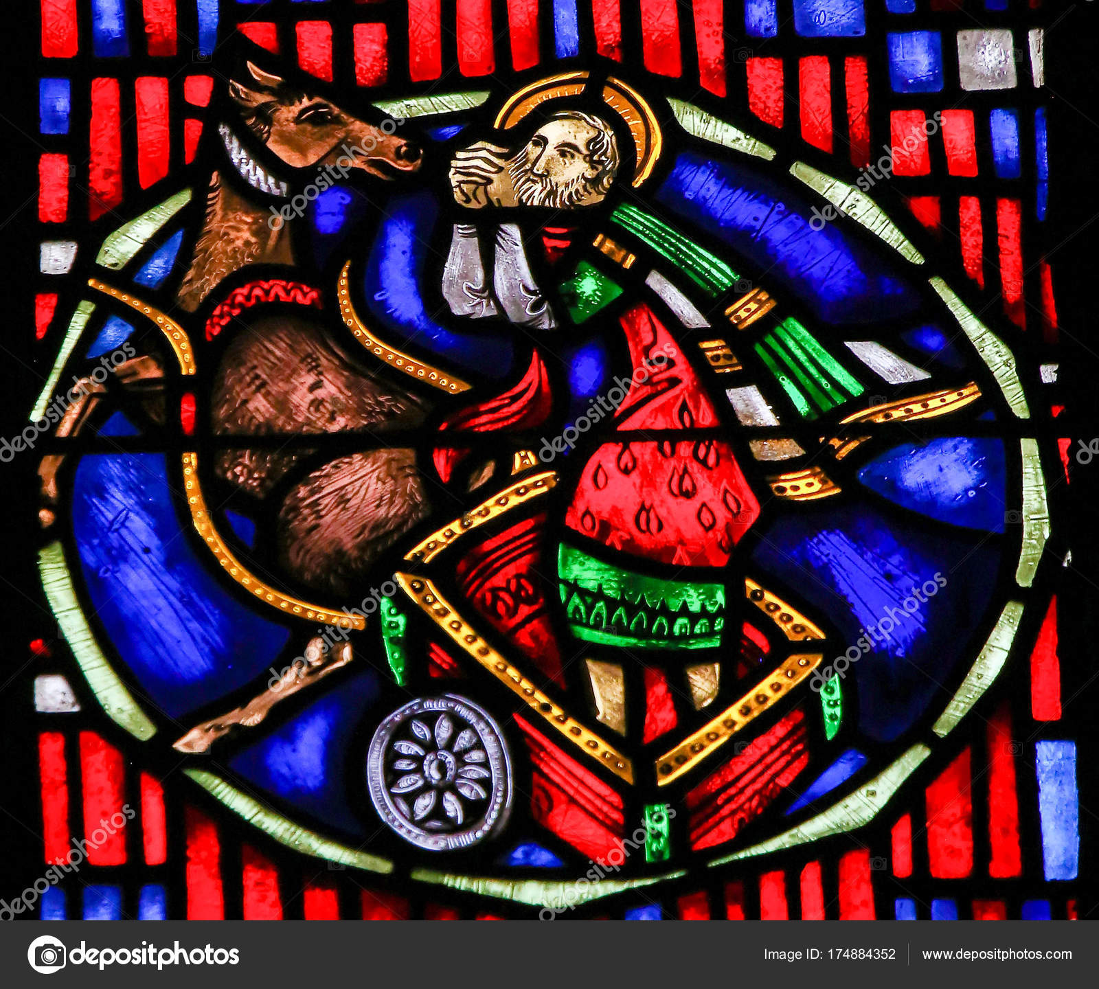 Stained Glass in Worms - Vision of Isaiah – Stock Editorial Photo ...