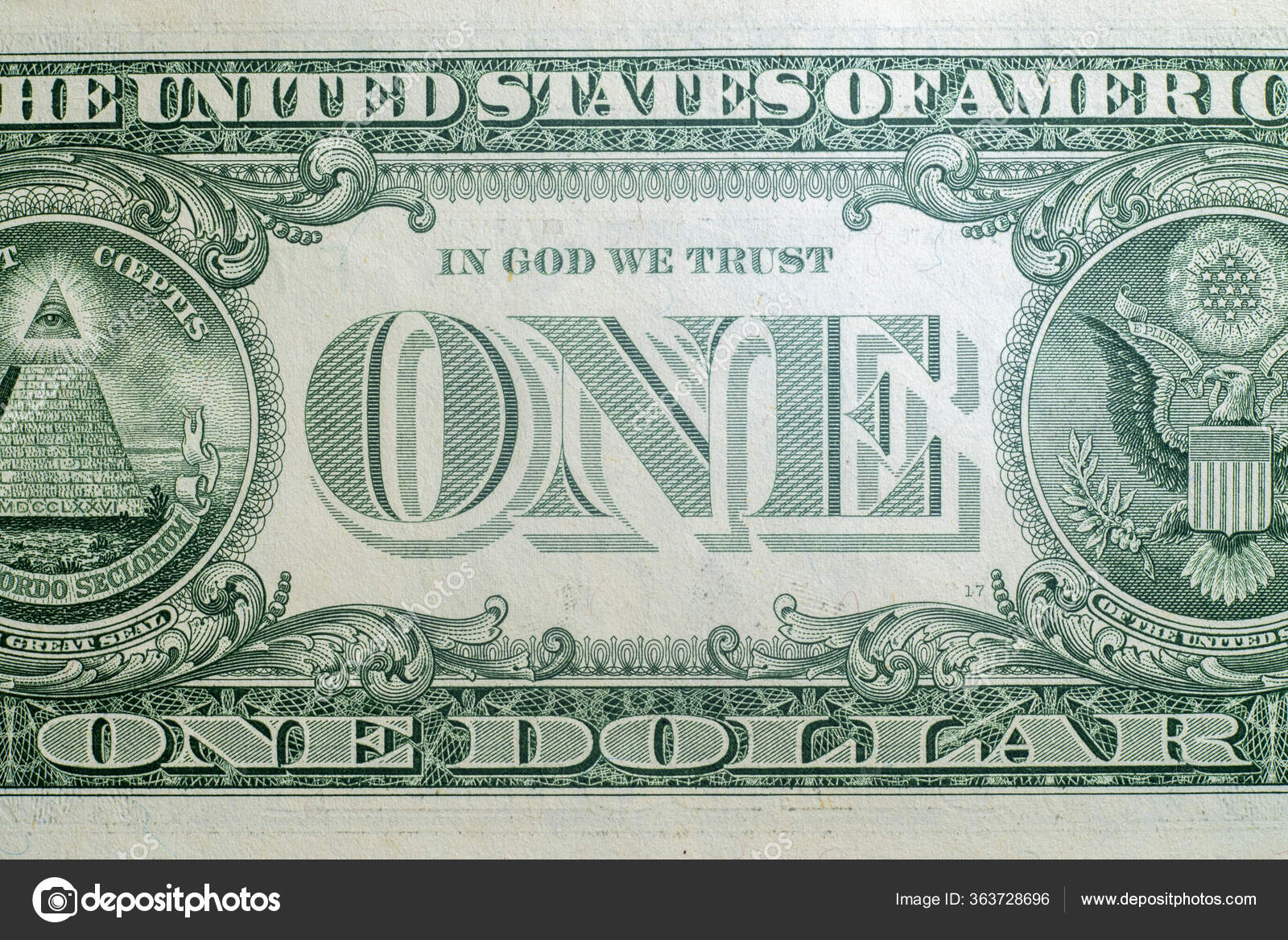 Back Side One Dollar Bills Background – Stock Editorial Photo © bigjom ...