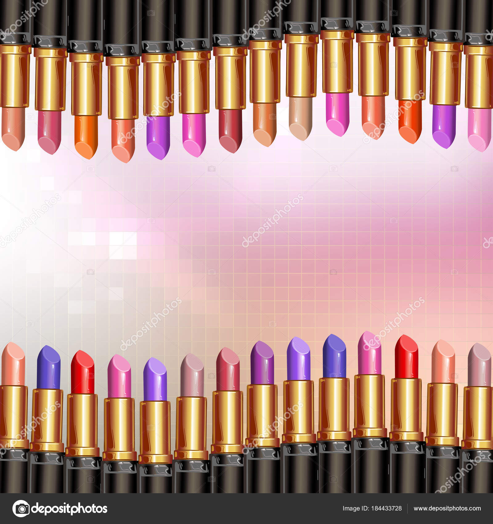 Colorful Lipsticks Colored Background Stock Vector Image by ©Merlinul ...
