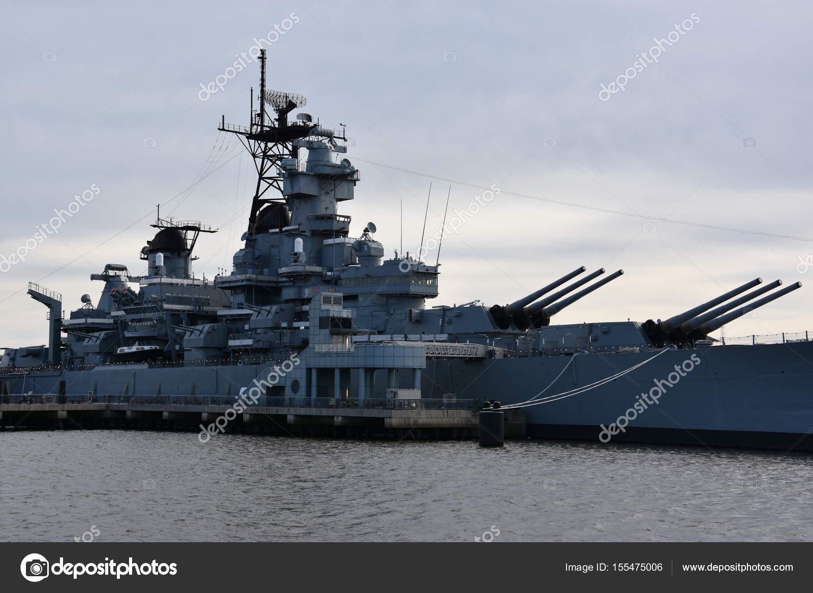 USS New Jersey (BB-62) in Camden, New Jersey — Stock Editorial Photo ...