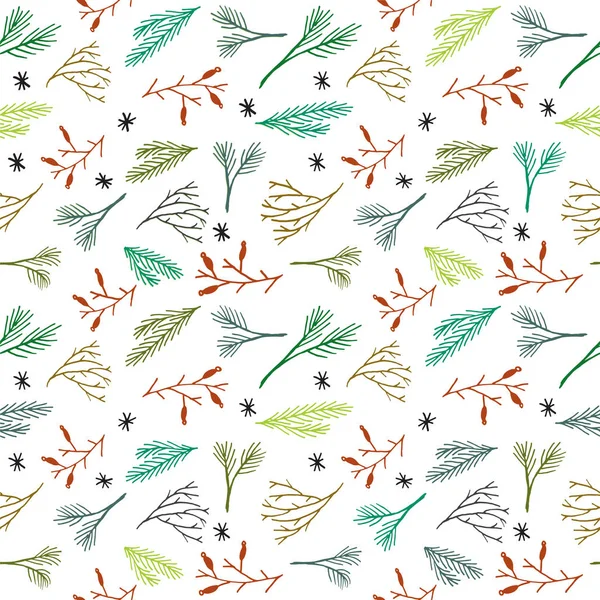 Seamless simple vector graphics pattern. Tile Christmas background with ...