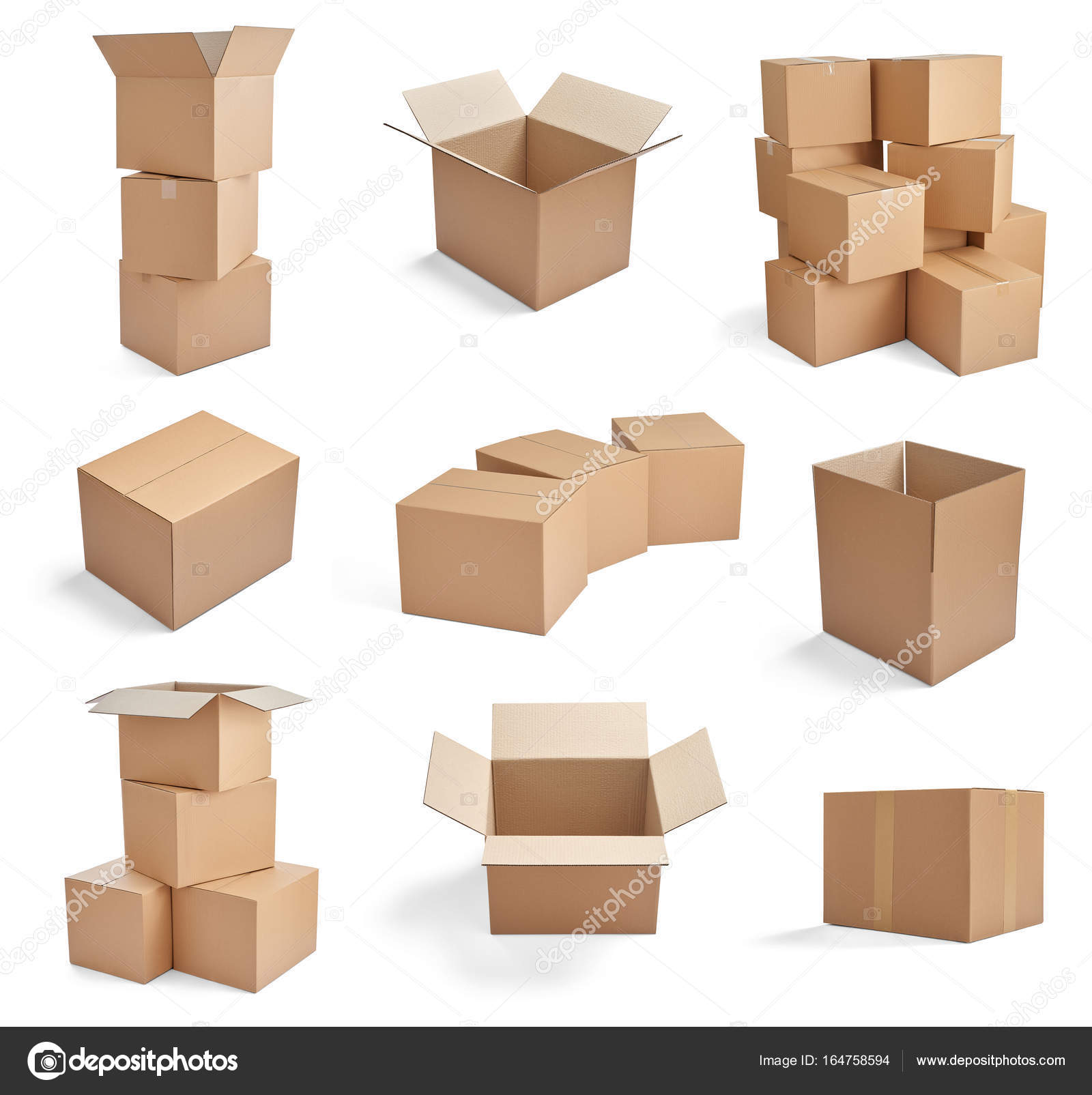 Box package delivery cardboard carton Stock Photo by ©PicsFive 164758594