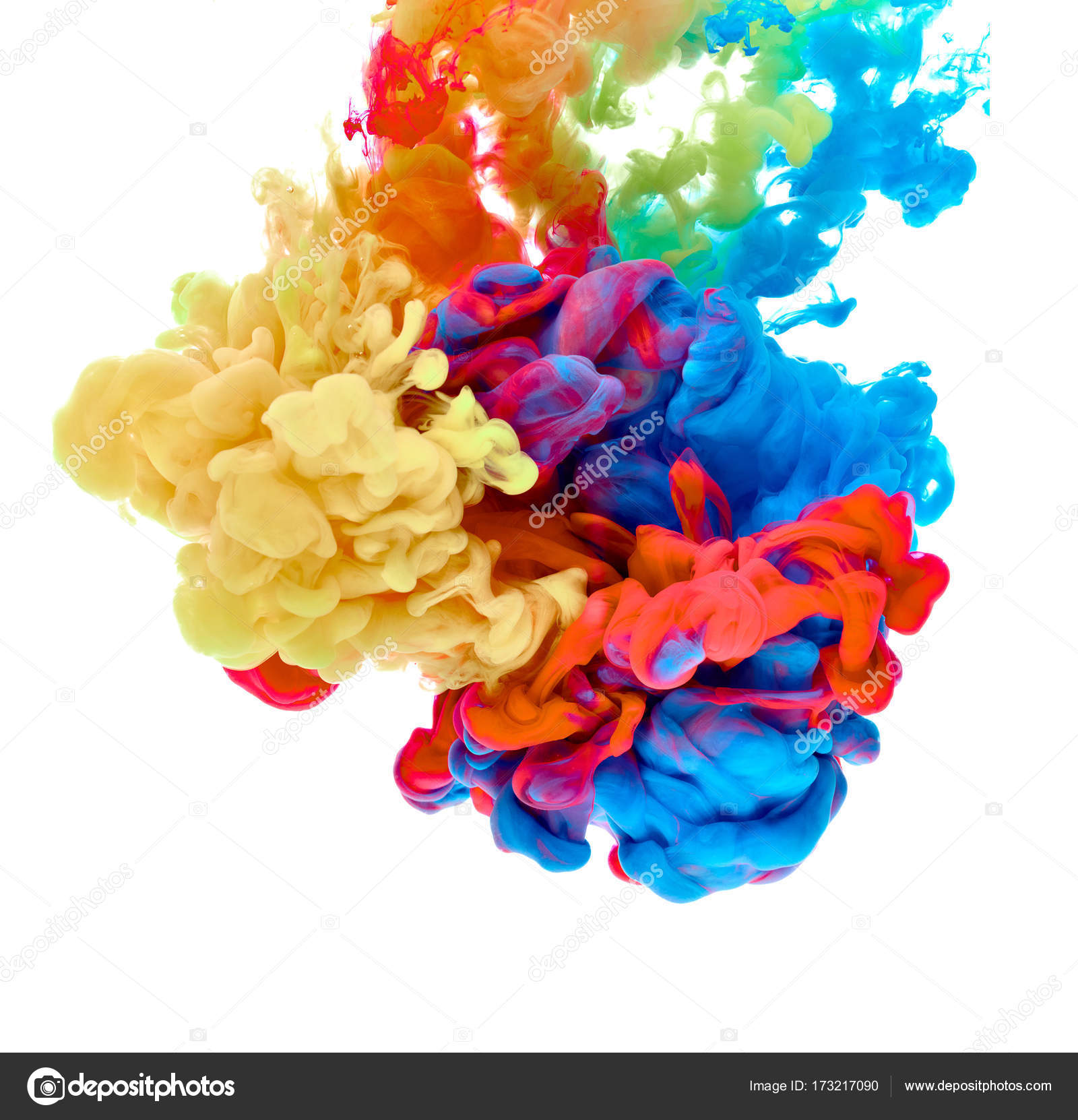 Paint in water color liquid — Stock Photo © PicsFive #173217090