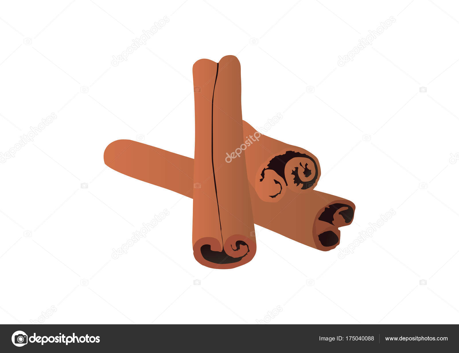 Cinnamon Bark Sticks Vector Stock Vector Image by ©Sandalphonarts ...
