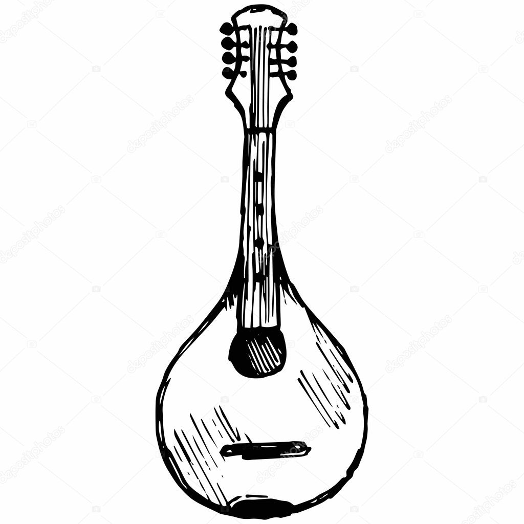Traditional Ukrainian kobza, musical string instrument Stock Vector ...