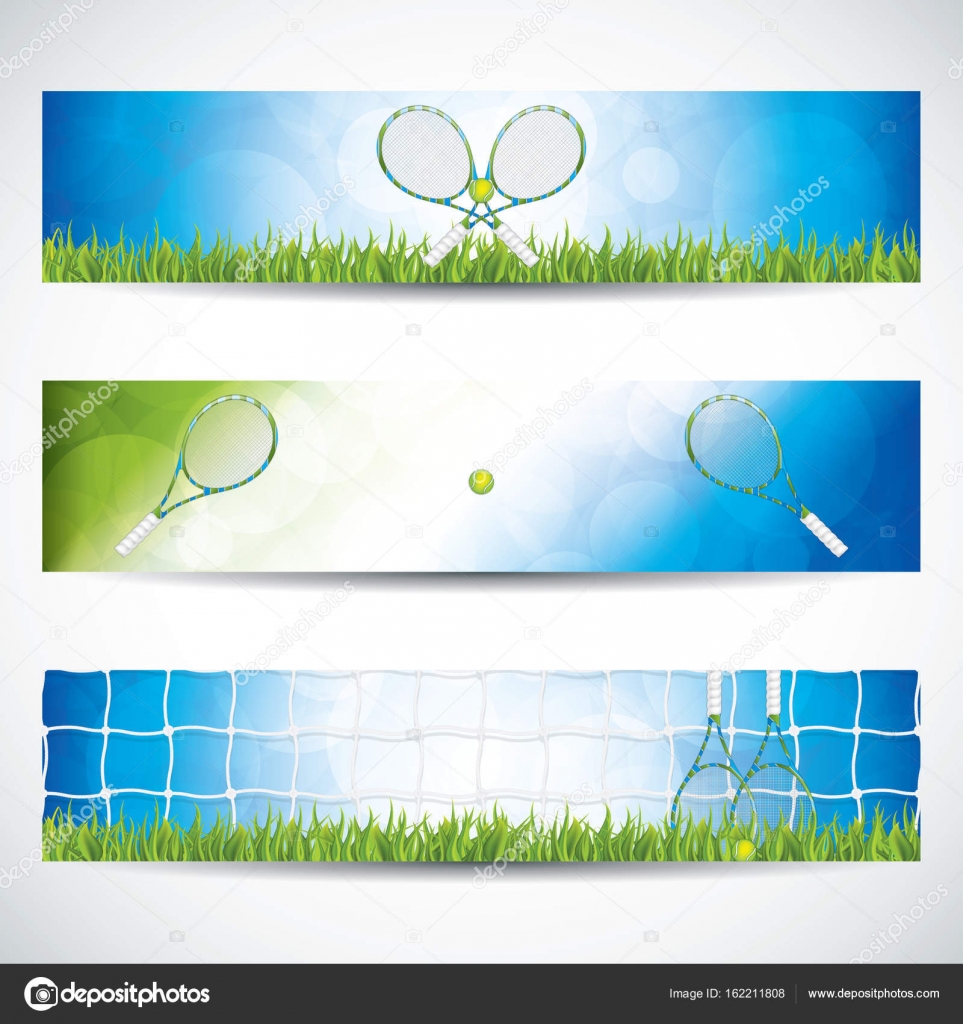 Vector illustration of tennis banners Stock Vector Image by ©gigello ...